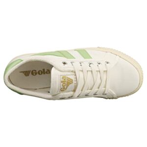 Gola Women's Tennis-Mark Cox Sneaker, Off-White/Patina Green, 7