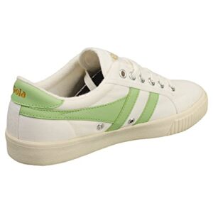 Gola Women's Tennis-Mark Cox Sneaker, Off-White/Patina Green, 7