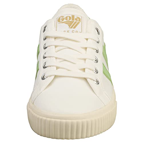 Gola Women's Tennis-Mark Cox Sneaker, Off-White/Patina Green, 7