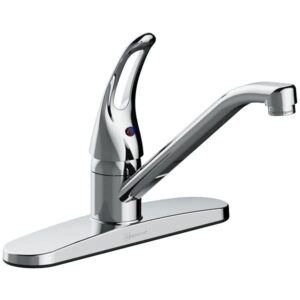 seasons anchor point single handle kitchen faucet, with deckplate, 1.8gpm