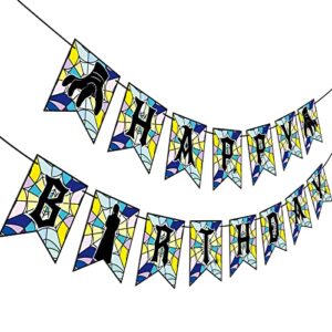 wednesday happy bithday banner party decorations boy girl bithday party decoration