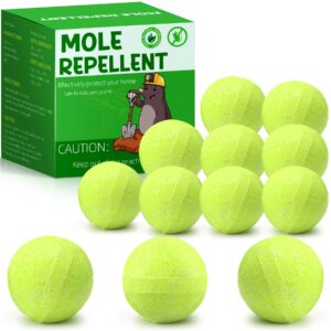 12pack mole repellent, gopher repellent, vole repellent, powerful mole repellent for lawn garden yard outdoor, snake repellent, groundhog repellent, armadillo repellent, mole deterrent