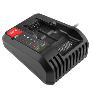 PCC692L 20V Fast Battery Charger Replacement for Porter-Cable 20V Lithium Battery PCC685L PCC680L PCC681L PCC682L Black Decker LCS1620 20V Lithium Battery LBXR20 LBX4020