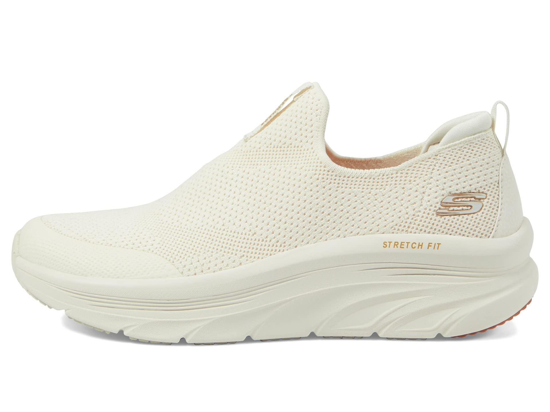 SKECHERS Women's Martha Stewart D'LUX Walker-Eclipse Sneaker, Off White, 7