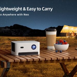 Dangbei Neo Smart Projector, Netflix Officially-Licensed Portable Projector with WiFi and Bluetooth, Compact Native 1080P Movie Projector, HDR10, Auto Keystone, Auto Focus, 2x6W Dolby Audio Speakers