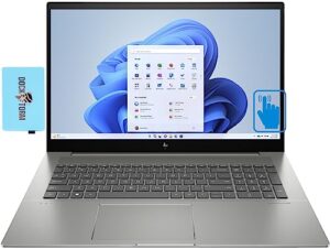 hp envy 17t 17.3" touchscreen fhd ips laptop (intel i7-13700h 14-core 1.70ghz, 64gb ram, 2tb pcie ssd, intel iris xe, backlit kyb, 2 thunderbolt 4, wifi 6e, bt 5.3, win 11 pro) bundle w/dkz hub