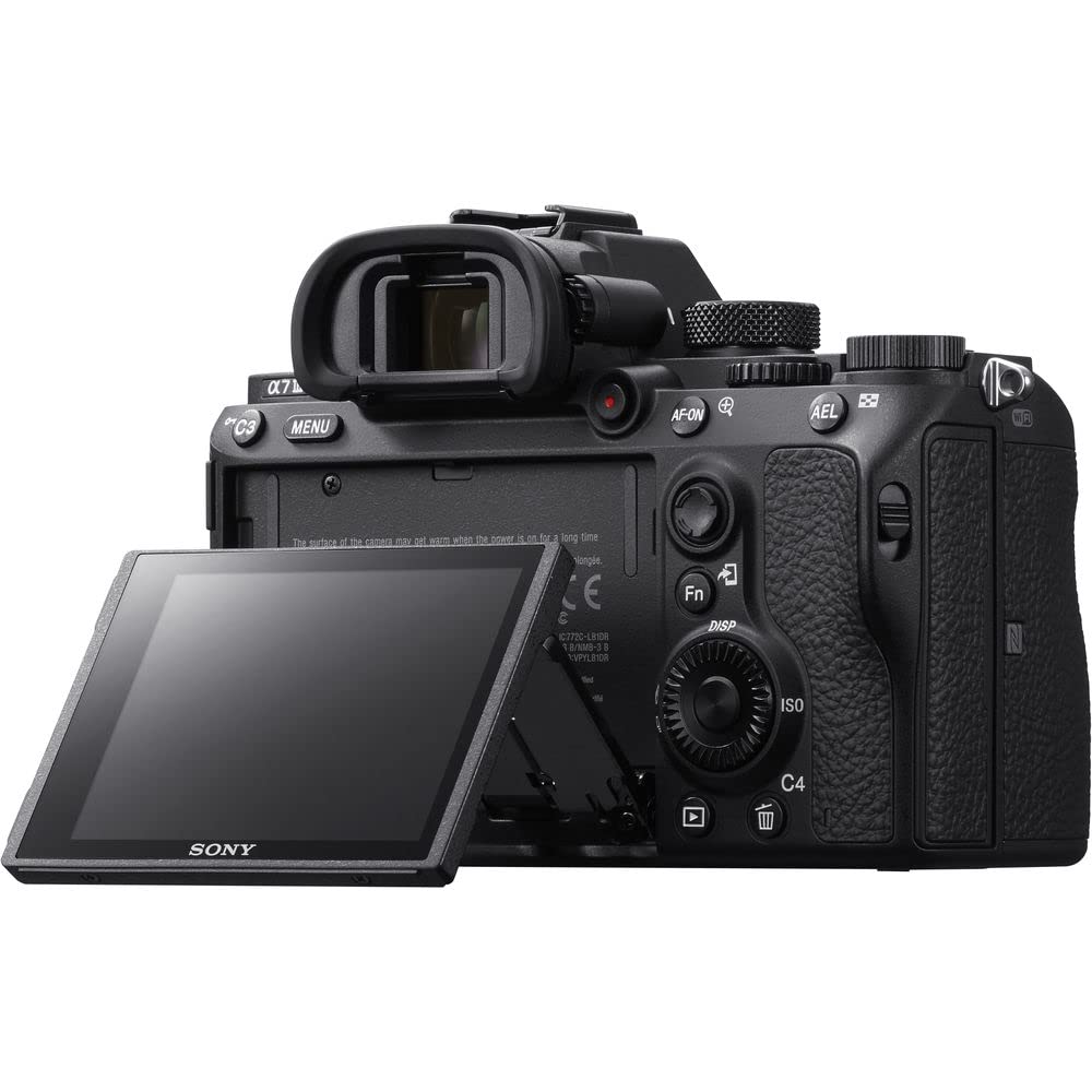 Sony a7 III Mirrorless Camera (ILCE7M3/B) + 64GB Memory Card + Bag + 2 x NP-FZ100 Compatible Battery + Card Reader + LED Light + Corel Photo Software + Flex Tripod + Hand Strap + More (Renewed)