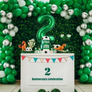 40 Inch Dark Green Number 4 Dinosaur Balloon, Aluminum Foil Large Number Balloon Green Balloon Cute Dinosaur Balloon for Birthday Party Anniversary Celebration Decoration