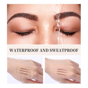 PasaRose Eyebrow Pomade, Waterproof Eyebrow Cream, Makeup Brow, Fills and Shapes Brows, Long-lasting, Coffee Gray and Natural Brown