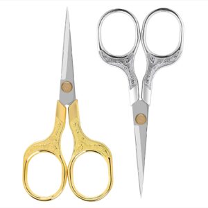 scissors all purpose, embroidery scissors, small scissors, scissors for crafting, sewing scissors, sharp scissors, embroidery scissors,2pack