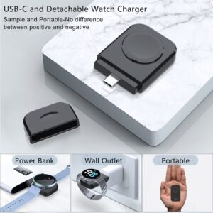 Wireless Charger for Samsung, RAUGEE Foldable 3 in 1 Fast Wireless Charging Station for Samsung Galaxy S24/24+/24 Ultra/S23 Ultra/S23+/S22/Z Fold/Flip 5/4/ Stand for Galaxy Watch 6/5/4/3