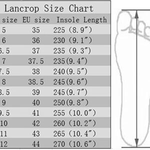 LANCROP Women's Lightweight Walking Shoes - Casual Breathable Mesh Slip On Sneakers Wide 12 US, Label 44 Brown