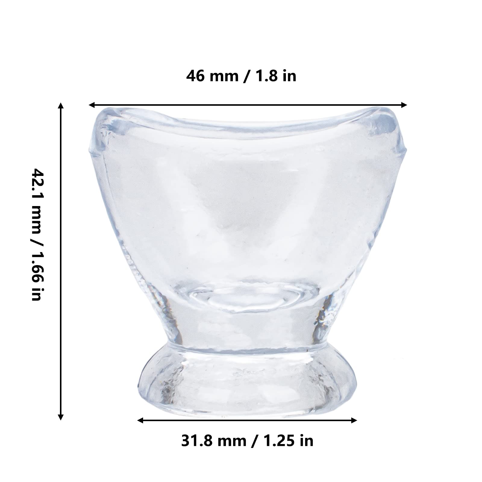 2 Pcs Glass Eye Wash Cup Clear Eye Flush Cup Portable Eye Washing Kit for Eye Rinse