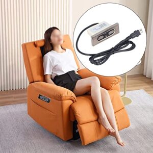 Alvinlite Electric Sofa Remote, Chair Lift Recliner Remote with 5 Button Lift Chair Hand Control USB Charging Hand Control Handset Recliner Power Cord Replacement 29V