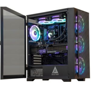 cobratype python gaming pc - intel core i7-12700f, rtx 4080, liquid cooled, 16gb ddr4 ram, 1tb nvme, windows 11 pro - gaming desktop