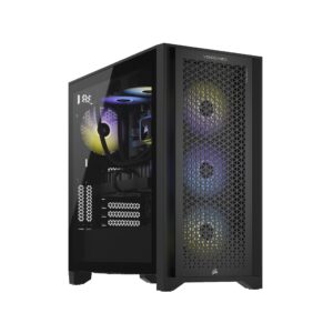 corsair vengeance i7400 series gaming pc - liquid cooled intel® core™ i7 13700k cpu - nvidia® geforce rtx™ 4080 graphics - 32gb vengeance rgb ddr5 memory,black