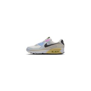 nike women's air max 90 summit white/black-light bone (dq0374 100) - 9.5