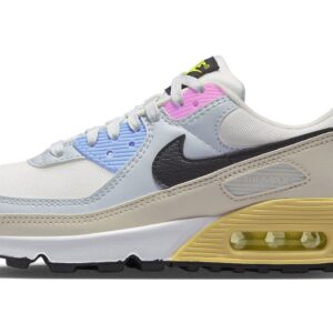 Nike Women's Air Max 90 Summit White/Black-Light Bone (DQ0374 100) - 11