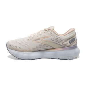 Brooks Women's Glycerin 20 Neutral Running Shoe - Snow White/Blush/Cosmic Sky - 9.5 Medium