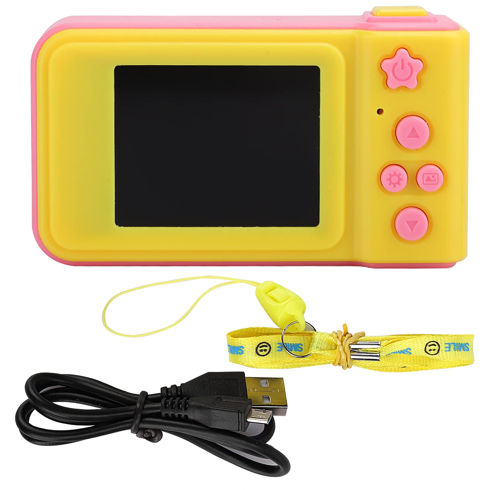 Camera Toy, Sports Camera, Intelligent Focus Camera, Digital Camera, for Children of All Ages, (Pink (no Memory Card))