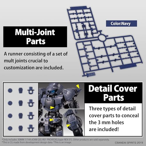 Bandai Hobby - 30 Minute Missions - #52 eEXM GIG-R01 Provedel (Type-Rex 01), Bandai Spirits 30MM 1/144 Model Kit