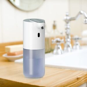 Soap Dispenser, Automatic Hand Soap Dispenser Sprayer Touchless Foam Liquid Soap Dispenser Rechargeable Bathroom Countertop Soap Pump for Bathroom Kitchen 13.5oz Liquid Hand Soap Jar Container