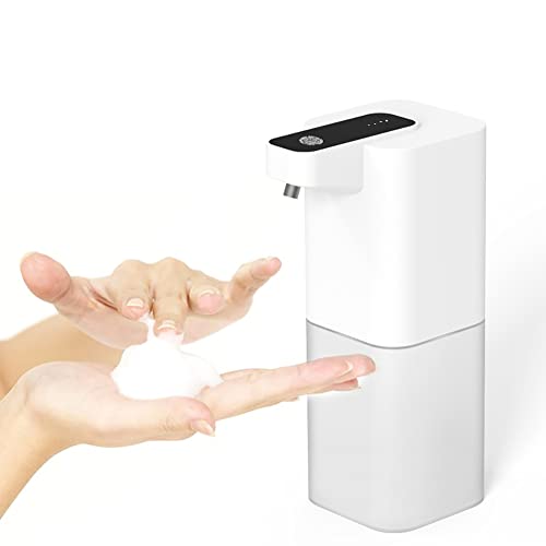 Eforcase Soap Dispenser, Automatic Foaming Hand Soap Dispenser Touchless Foam Soap Dispenser Rechargeable Bathroom Countertop Soap Pump for Bathroom Kitchen 15.2oz/450ml