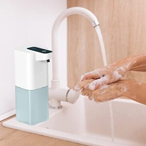 Eforcase Soap Dispenser, Automatic Foaming Hand Soap Dispenser Touchless Foam Soap Dispenser Rechargeable Bathroom Countertop Soap Pump for Bathroom Kitchen 15.2oz/450ml