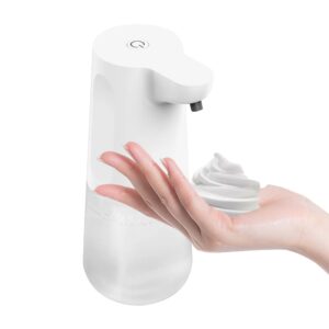 eforcase soap dispenser, automatic foaming hand soap dispenser touchless foam soap dispenser rechargeable bathroom countertop soap pump for bathroom kitchen 12oz / 350ml