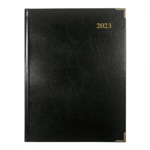 Brownline 2024 Executive Daily Planner, Appointment Book, 12 Months, January to December, Sewn Binding, 10.75" x 7.75", Trilingual, Black (CBE514-24)