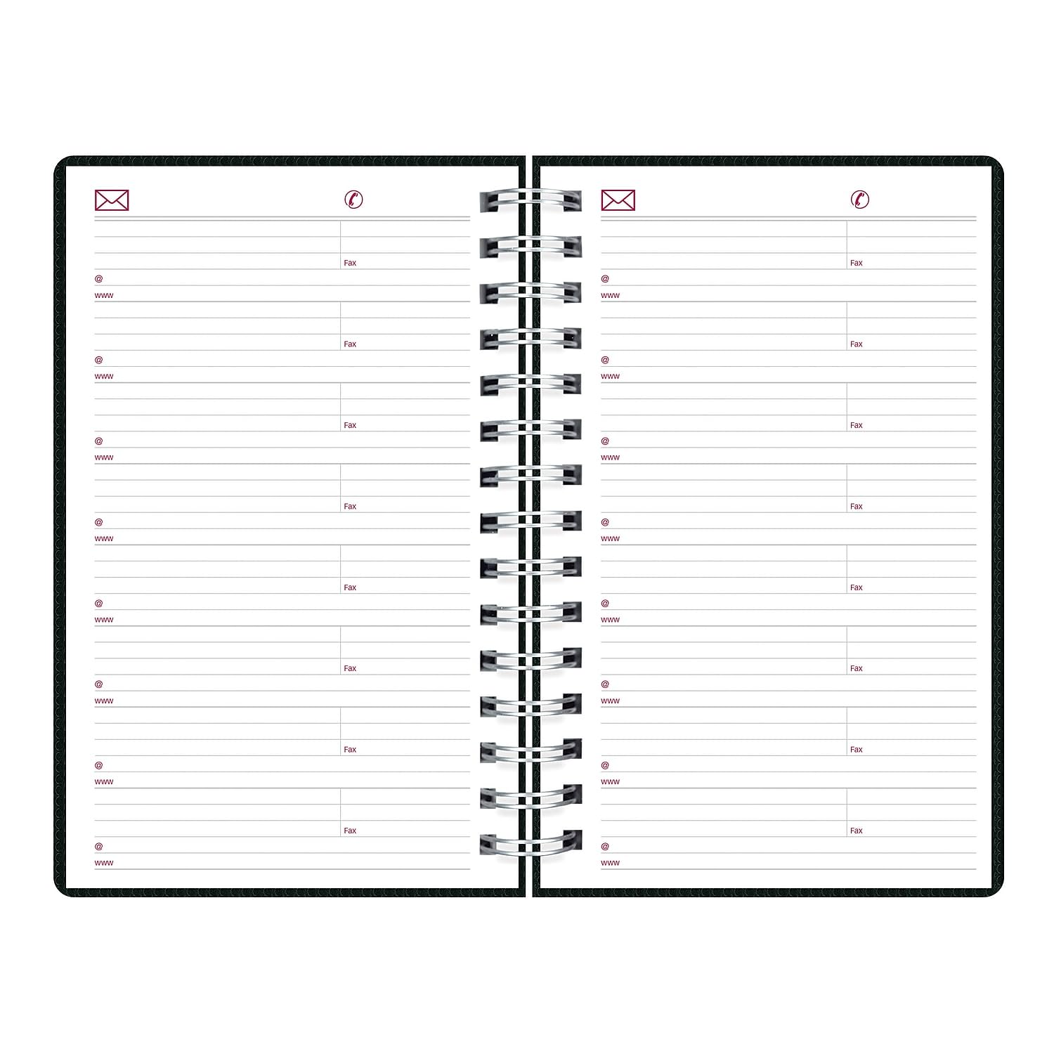 Brownline 2024 DuraFlex Daily/Monthly Planner, Appointment Book, 12 Months, January to December, Twin-Wire Binding, 8" x 5", Black (CB634V.BLK-24)