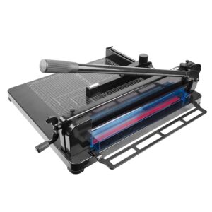 a3 heavy duty paper cutter, 17"guillotine paper cutter, high-speed steel blade 1.57" stack cutting