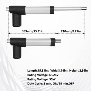 Feikeer 1.28.000.131.30 Electric Recliner Actuator Replacement Kit, Power Recliner Lift Chairs Motor, DC24V for Electric Lift Chair Linear Actuator Motor, Electric Recliner Motor