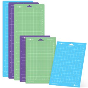 htvront cutting mat for cricut joy machine, 6 pack cutting mats (3 pcs 4.5x12in & 3 pcs 4.5x6.5in), variety adhesive cutting mats replacement accessories for cricut joy accessories