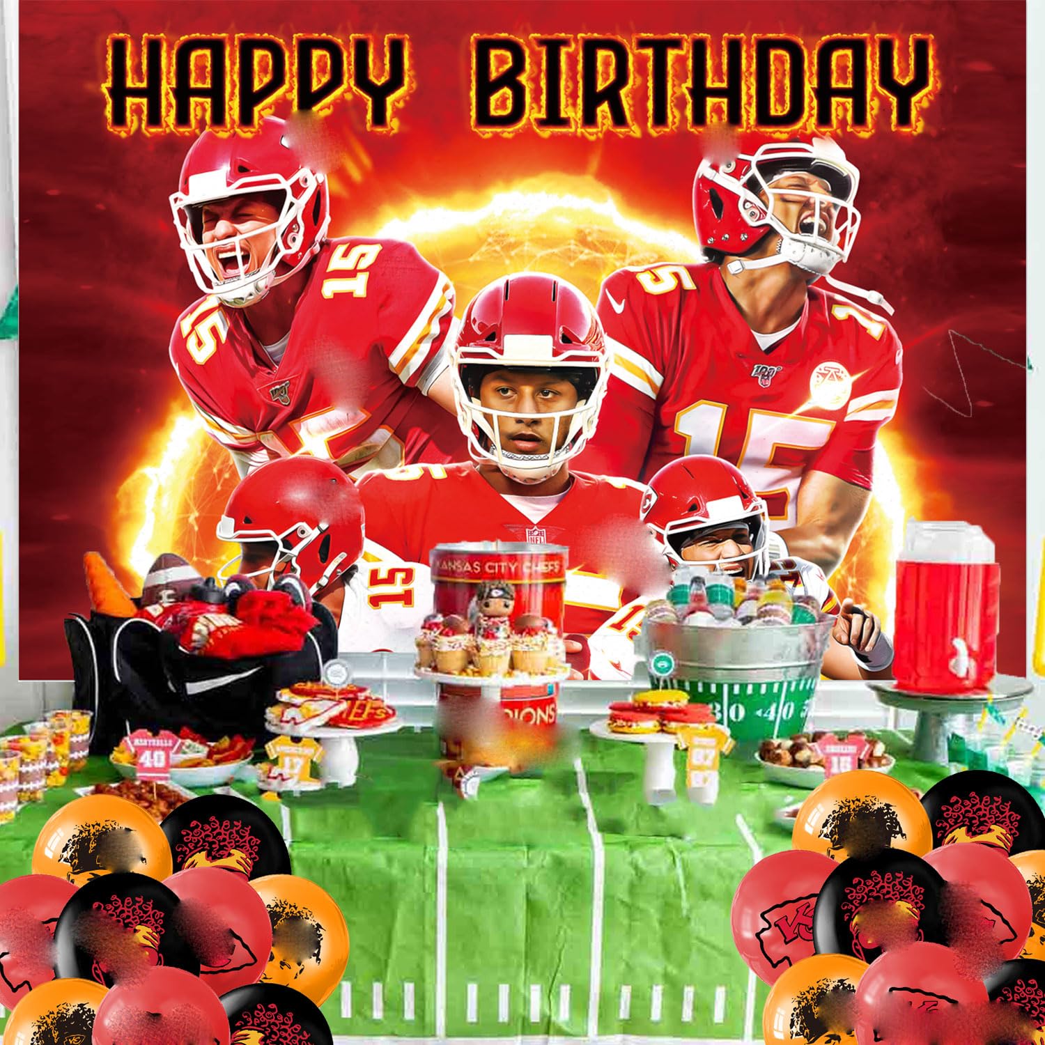 Patrick Mahomes Party Banner, Patrick Mahomes Backdrop 7x5 Patrick Mahomes Background Patrick Mahomes Themed Backdrops for Party Supplies Patrick Mahomes Background Birthday