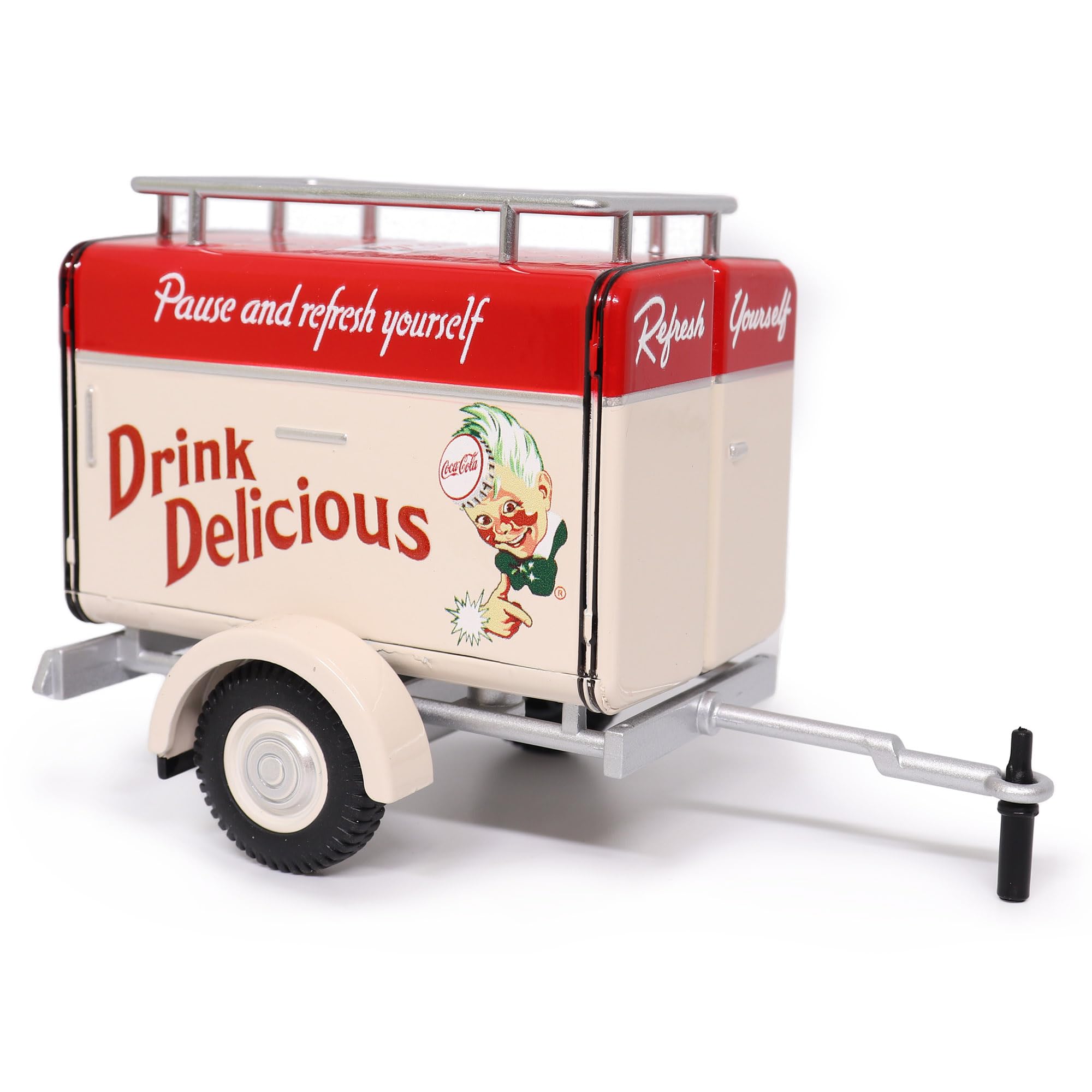 Motor city classics Coca-Cola Diecast Collectible | Trailer | 1:24 Diecast Scale Model 424700 | Officially Licensed Coca-Cola Diecast