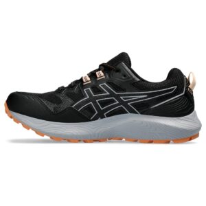 asics women's gel-sonoma 7 running shoes, 10, black/apricot crush