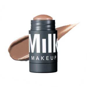 milk makeup sculpt stick, toasted (fair to light) - 0.19 oz - cool-toned cream contour stick - buildable, blendable color - 1,000+ swipes per stick - non-comedogenic - vegan, cruelty free