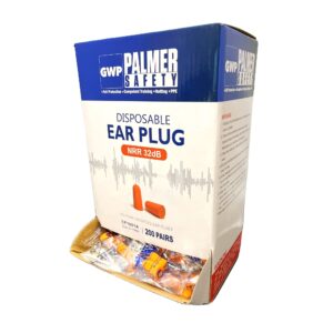 ateret earplugs 200 pairs i 32db noise cancelling soft disposable ear plugs i safety hearing protection for travel concert hunting shooting range work construction