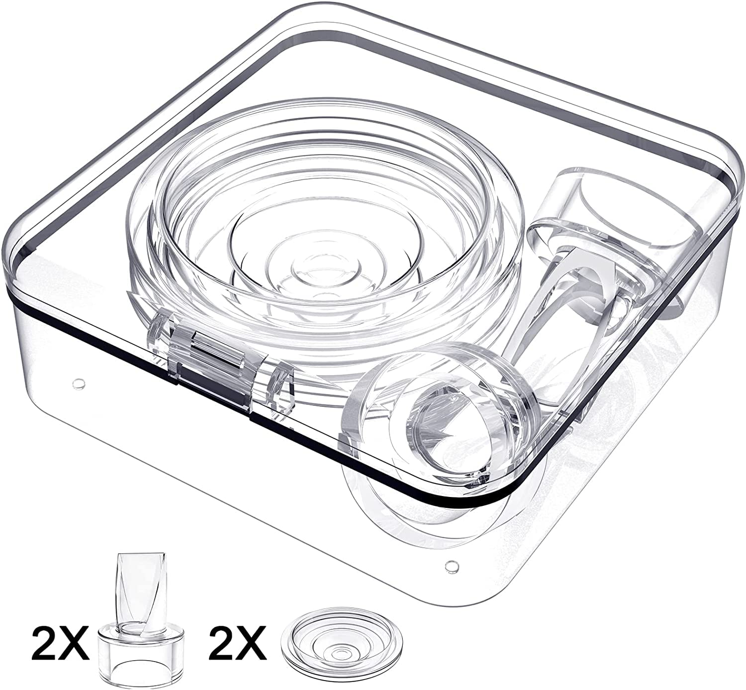 TSRETE Duckbill Valves & Silicone Diaphragm, Original TSRETE Electric Breast Pump Accessories