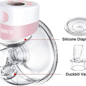 TSRETE Duckbill Valves & Silicone Diaphragm, Original TSRETE Electric Breast Pump Accessories