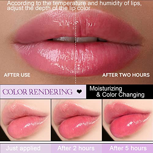 2PCS Moisturizing Blush Rouge Magic Color Changing Blusher for Cheeks and Lips Balm Multi Use Cream Liquid Blush Waterproof Blush Gel for Cheeks & Lips Gloss Glossy Shiny Finish Blush Makeup (2PCS)