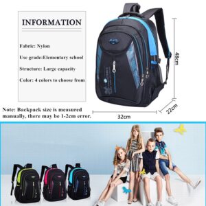 Kids Backpacks for Elementary, Durable Bookbag for Boys and Girls, School Bags for Teen Boys, Travel Casual Back Pack