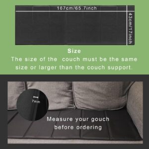 LANIAKEA 2PCS Couch Cushion Support, Heavy Duty Sofa Cushion Support Board, 17＂x 66＂Couch Supports for Sagging Cushions, 0.3" Thick