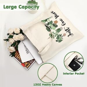 Nefelibata Plant Lover Gifts for Women Plant Lady Tote bag 16oz Just One More Plant Iced Coffee Cup with Straw Lid House Plant Keychain Funny Gardening for Women Christmas Birthday Gift