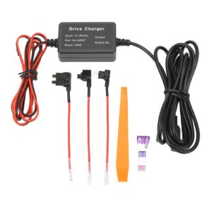 gps navigator hard wire kit, dash cam hardwire kit 5v/2.5a wear resistant mini usb adapter for radar detector