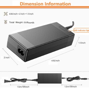 MJPOWER for Jackery 160/240/290 Charger,65W AC Adapter for Jackery Explorer 160/240/290/E290/E240/E160 & Honda 290/200 Portable Power Station Solar Generator Power Supply Battery Charger Cord