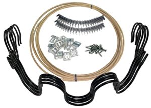 22 inch sofa seat replacement coils with 25' spring wire, 40 stay clips & 8 upholstery clips repair kit