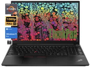 lenovo 2023 flagship thinkpad e15 gen 4 business laptop, 15.6" fhd ips anti-glare 300 nits display, 6-core amd ryzen 5 5625u, radeon graphics, 16gb ram, 256gb ssd, wifi 6, win 11 pro+hubxcelacessory