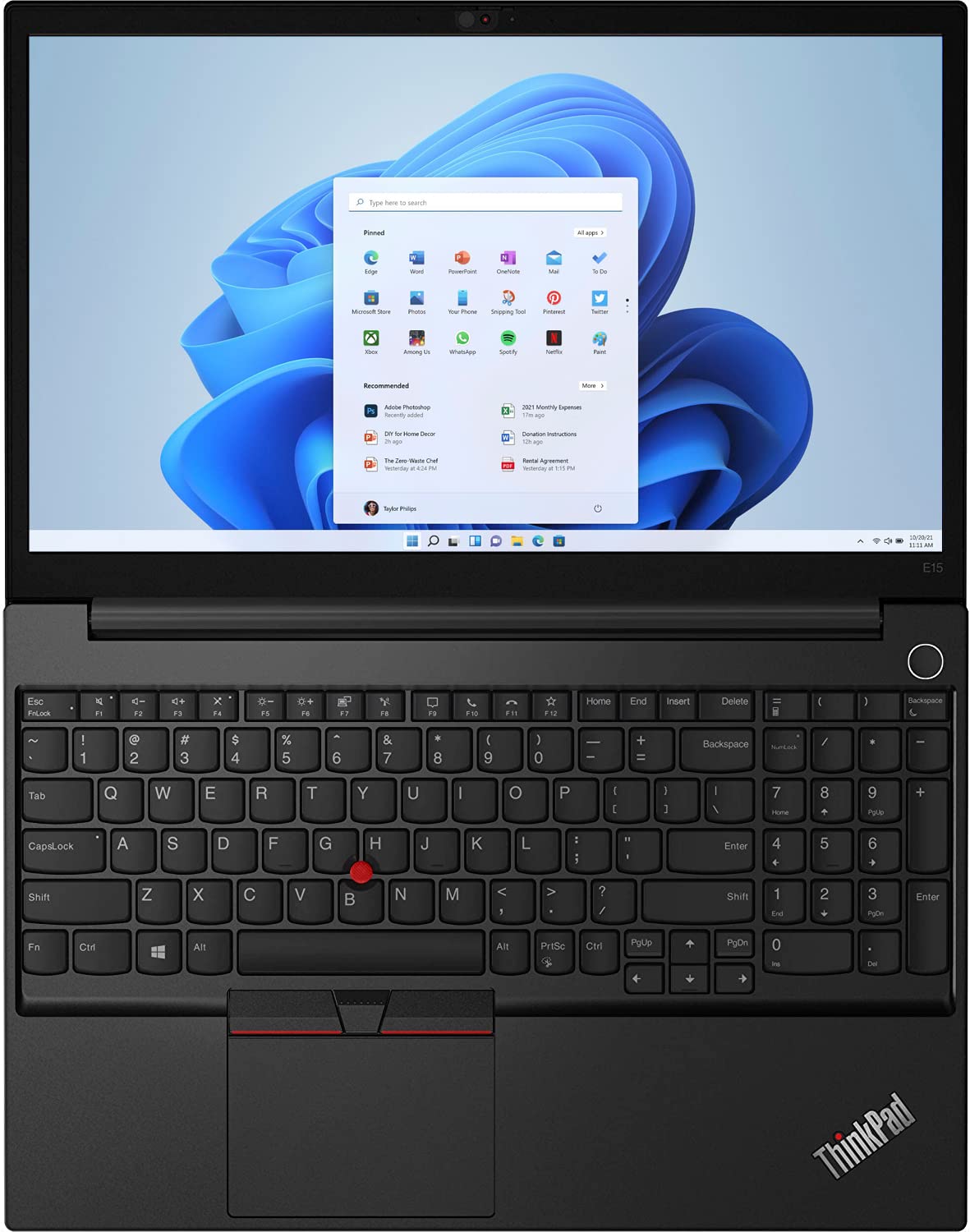 Lenovo 2023 Flagship ThinkPad E15 Gen 4 Business Laptop, 15.6" FHD IPS Anti-Glare 300 nits Display, 6-Core AMD Ryzen 5 5625U, Radeon Graphics, 16GB RAM, 256GB SSD, WiFi 6, Win 11 Pro+HubxcelAcessory